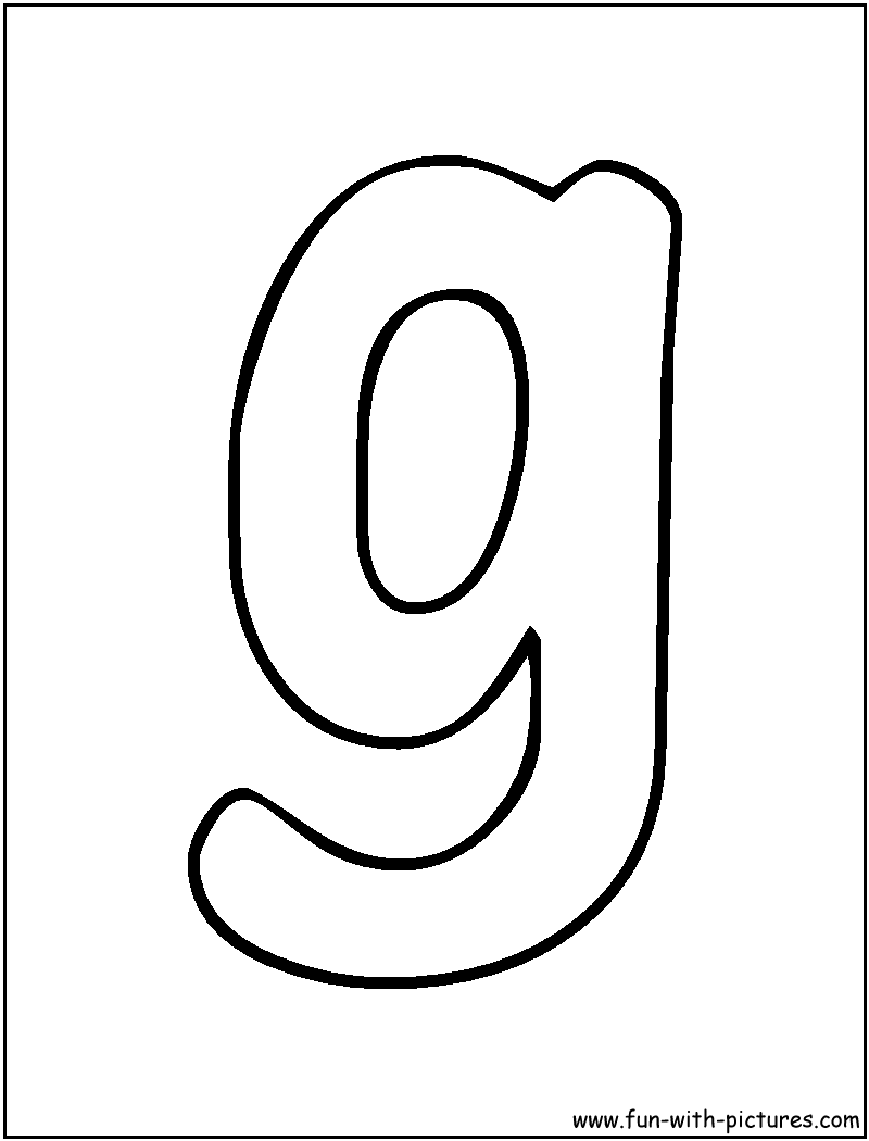 Bubble Letter G Coloring Page Bubble Letter G Coloring Page